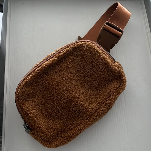 Bags | Fuzzy Sherpa Fanny Pack | Poshmark